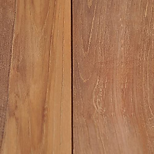 GOLINPEILO Solid Wooden Dining Table, Kitchen Solid Teak Wood with Natural Finish 70.9"x35.4"x29.9" -AA