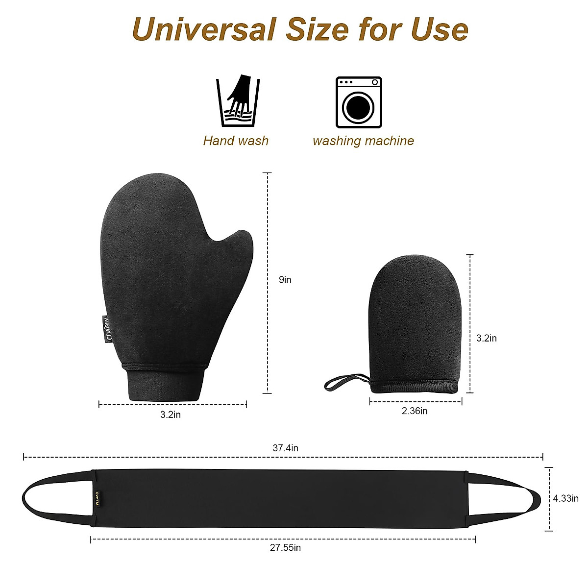 Self Tanning Mitt Applicator- Tanning Mitts Self Tanner Mitt Applicator Self Tanning Glove for Self Tan Mitt Self Tanner Mit, No Slide Off Self Tanner Glove Spray Tan Mitt Soft Self Tan Mit