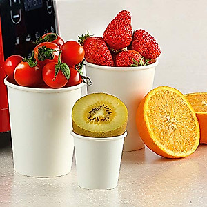 TashiBox Thick Espresso Cups Travel to Go, 200 Count (Pack of 1), White