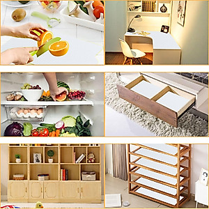 XMSound Thicken Wire Shelf Liner,13.5" x157Inch Heavy Duty Waterproof/Transparent/Raindrop Non-Slip Refrigerator Mats for Metal Shelving, Drawer Liner