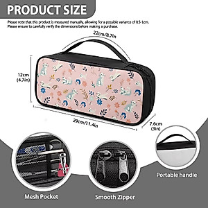 Rnyleeg Cartoon Pink Cats Stethoscope Carrying Case Lightweight Stethoscope Holder Storage Bag with Mesh Gift for Nurse Accessories