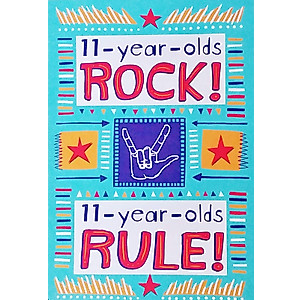 Greeting Card Happy Birthday Year Olds Rock Rule Are The Coolest of Cool