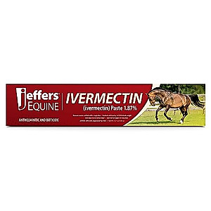 Jeffers Ivermectin Horse Dewormer | Single Dose for Horses | Gel Dewormer for Horses