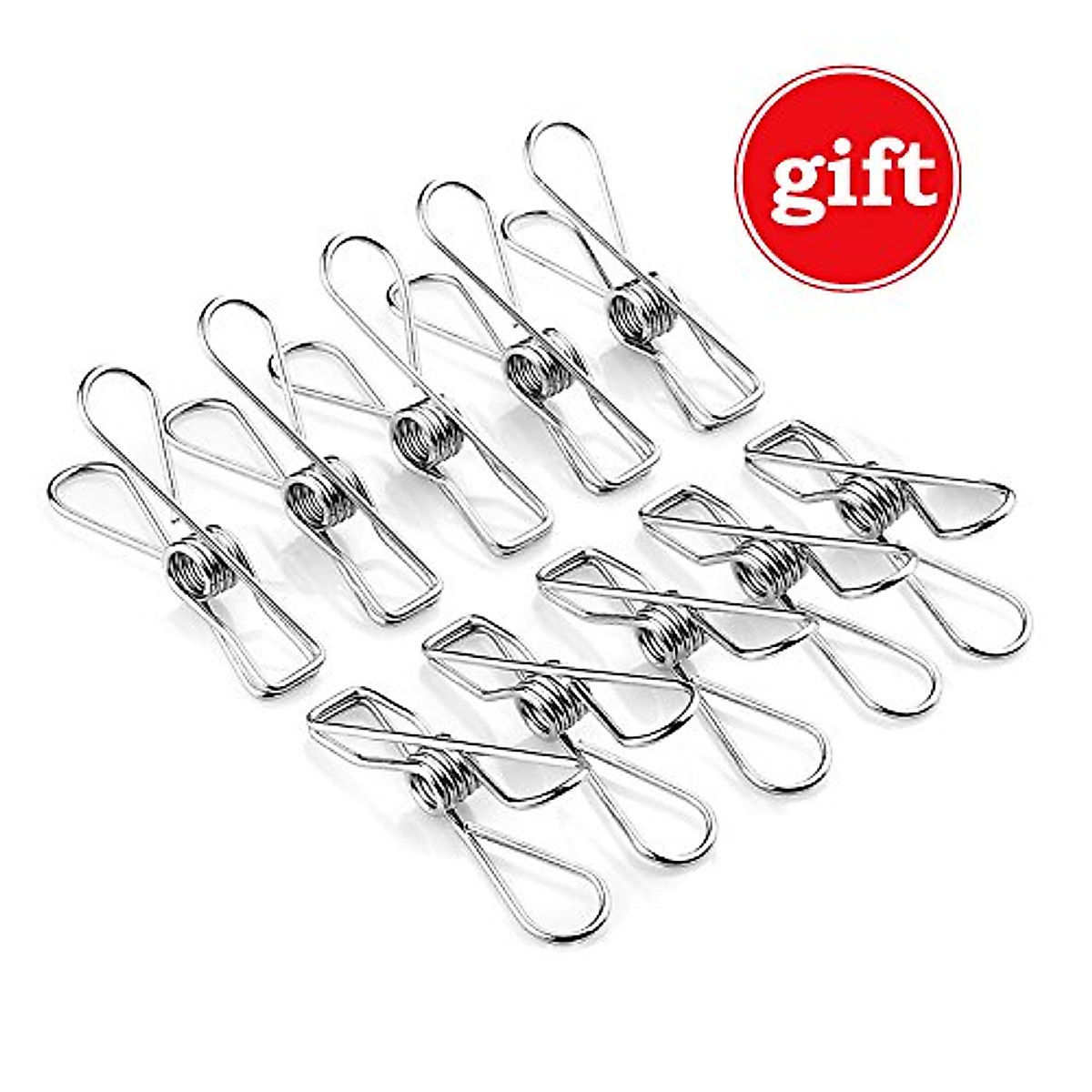 Amagoing Herb Hanging Drying Rack Laundry Drip Hanger with 20 Clips and 10 Replacement for Drying Socks, Baby Clothes, Bras, Towel, Underwear, Hat, Scarf, Pants, Gloves
