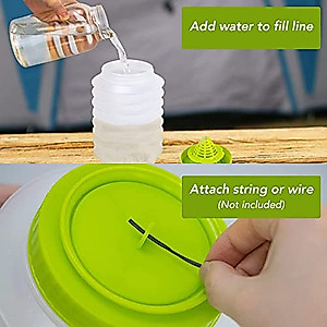 Outdoor Fly Trap Reusable Traps with Bait 2 Pack, Poison Free Fly Killer and Trap with Bait by iVenusTrap