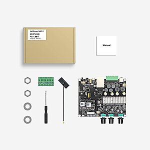 Subwoofer Amplifier Board, Arylic WiFi & Bluetooth 5.0,50W2 Stereo Pair + 100W Sub Class D Stereo Amplifier,Multiroom/multizone Home Audio Amplifier Board for DIY Speaker-Up2stream Amp 2.1
