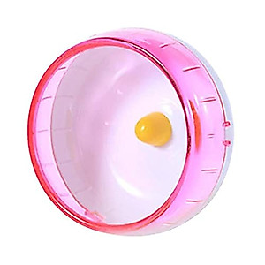 MGWYE Hamster Wheel Non-Slip Silent Running Exercise Wheel Toys for Gerbil Chinchilla Small Pet Cage Accessories (Color : Pink)