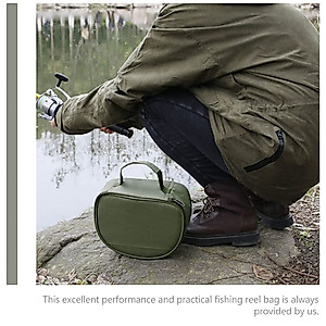 BESPORTBLE Reel Storage Pouch Fishing Bag Organizer Outdoor Pearl Cotton Fishing Reel Storage