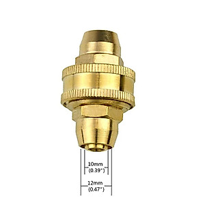 3Sets Brass 3/8" Garden Heavy Duty Hose Mender Repair End Replacement Male Female Connector