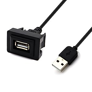 MOTONG Male to Female USB Cable Charger for Toyota VIOS/ALTIS (32 * 20mm)