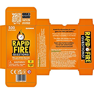 QUOKKA Family Conversation Cards - Icebreaking Talking Topics Board Game for Kids 8-10 Year Olds - Getting to Know You | 500 Fun Questions | Answer in 1 Min - Family Game Night with Teens & Adults