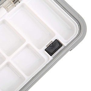 Fishing Tackle Container, Fishing Tackle Organizer Strong and Sturdy Safe and Convenient High Capacity for Outdoor Accessories for Fishing Supplies(Grey)