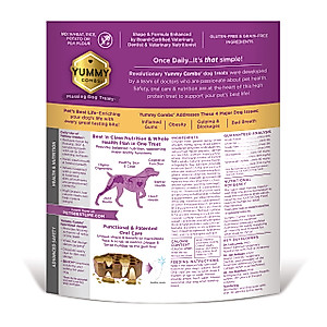 Yummy Combs - Dog Dental Treats | Removes Tartar - Vet VOHC Approved | A Yummy Treat for Teeth Cleaning - Chicken Protein | Small 24oz and Medium 24oz