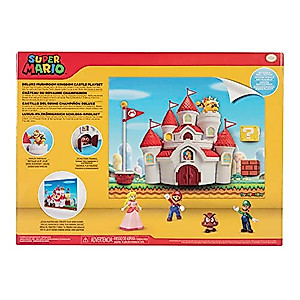 Super Mario Mushroom Kingdom Castle Playset with Exclusive 2.5” Bowser Figure
