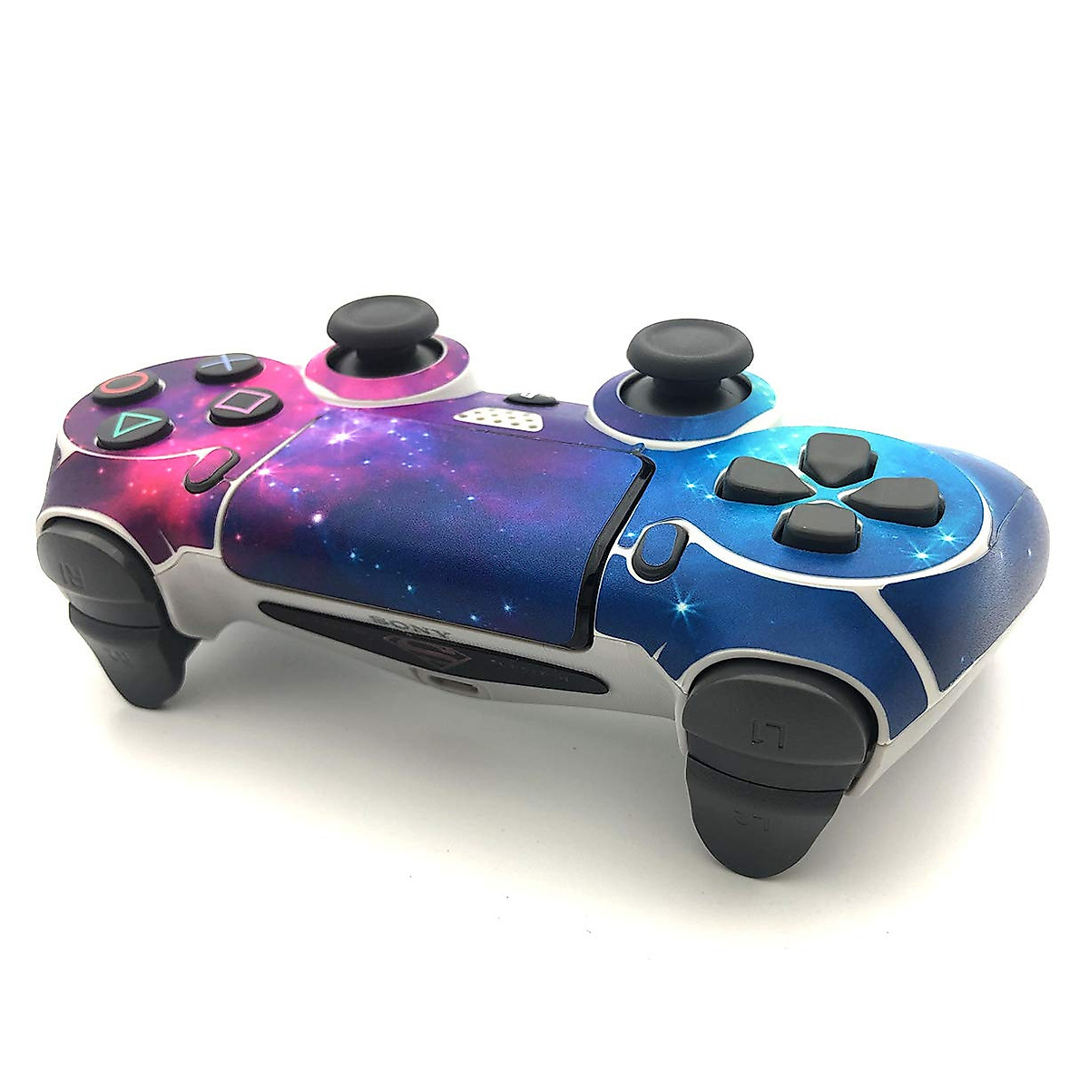 Gebaisi Vinyl Skin Sticker Protector for Sony Playstation 4 PS4 Controller Joystick Set (Controller Skin, A)