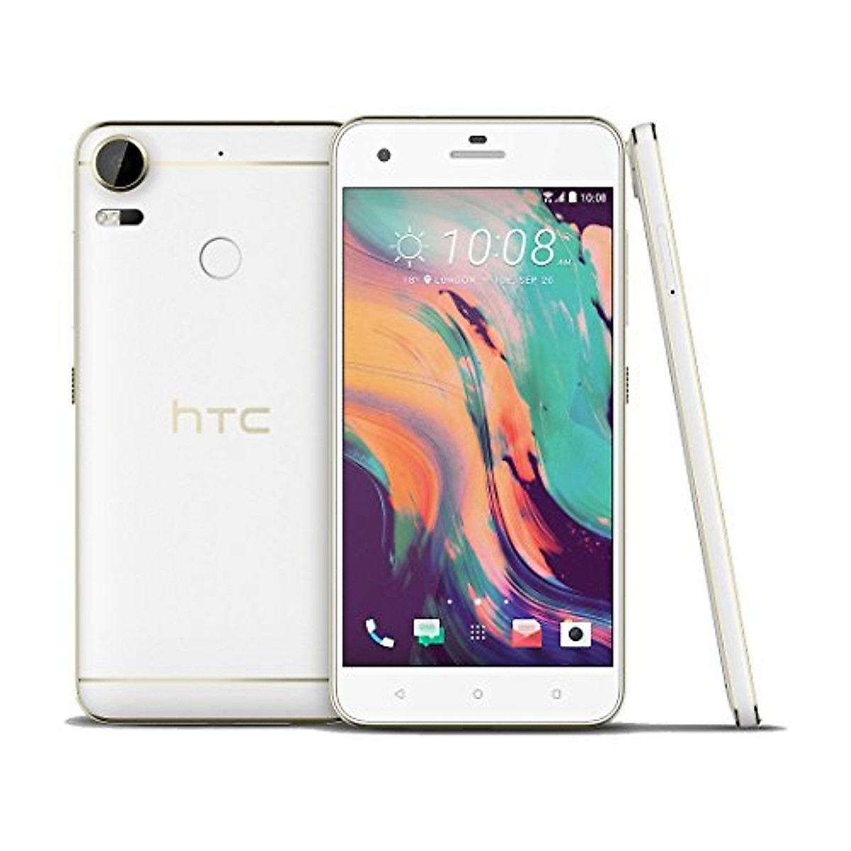 HTC Desire 10 Pro D10i 64GB Polar White, 5.5 Inch, Dual Sim, GSM Unlocked International Model, No Warranty