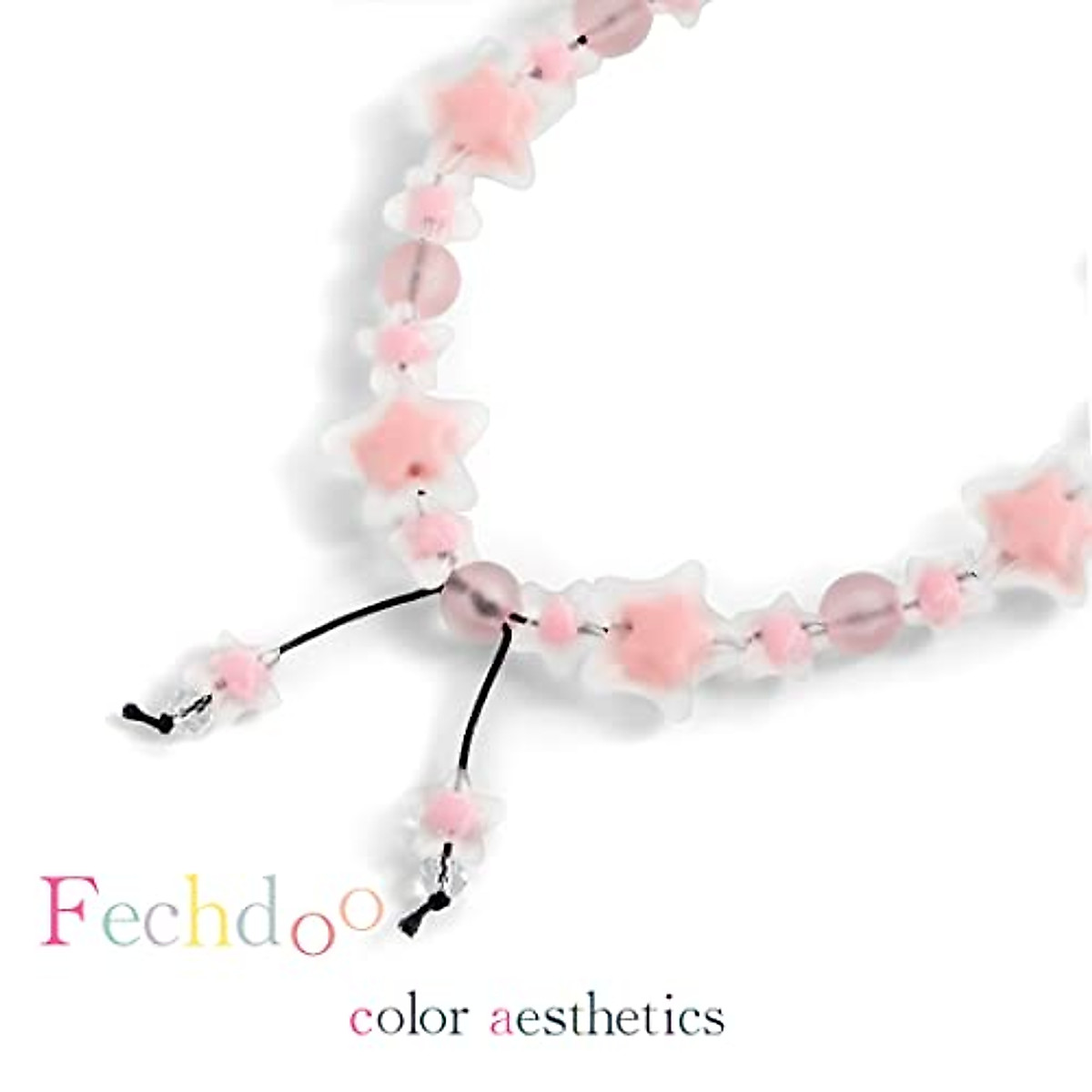 Fechdoo Lightweight Pink Cute Cell Phone Charm, Phone Lanyard Clay Beaded Charm Chain, Phone Chain Accessories Cute Durable For Women