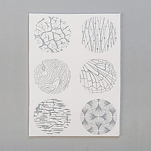 Sculpey Tools Silk Screen Nature, reusable 3 piece set, Great for all types of DIY crafts, polymer clay, jewelry making and mixed media, great for all skill levels