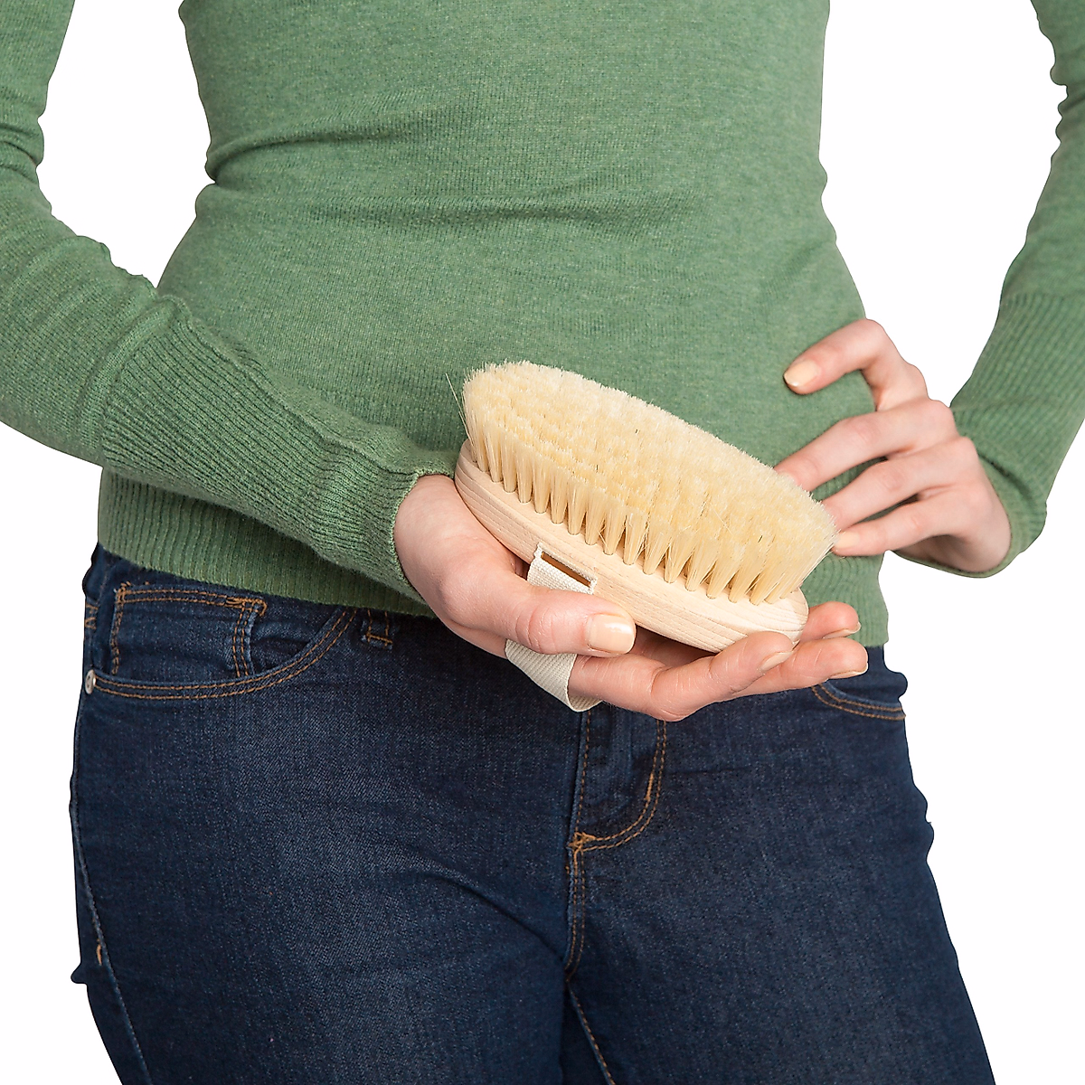 Redecker Beechwood Massage Brush, 5-3/8 Inches