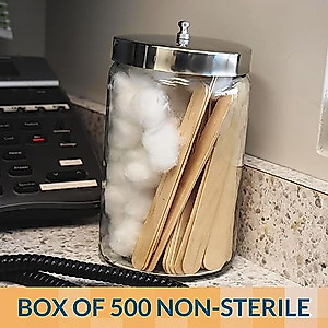 Perfect Stix Tongue Depressors, Non-Sterile, 6", 500 Ct Senior, Pack of 500ct, Brown