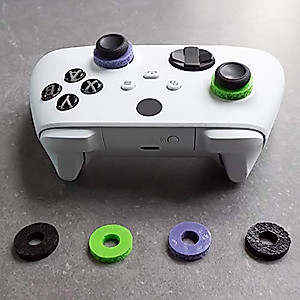 KontrolFreek Precision Rings | Aim Assist Motion Control for Playstation 4 (PS4), Xbox One, Switch Pro & Scuf Controller (Black/Purple/Green)