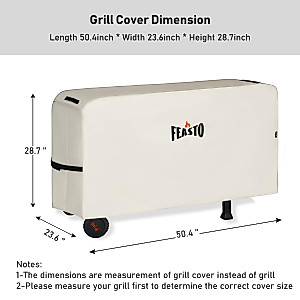 Feasto Three-Shelf Movable Food Prep and Work Cart Table, Home and Outdoor Multifunctional Stainless Steel Table Top Worktable on Two Wheels, L39.5''x W25.6''x H33'', Cover Included