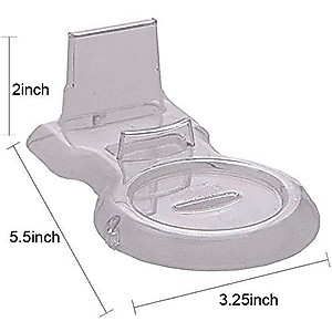 HOHIYA 12 Pcs Tea Cup and Saucer Display Stand Teacup Holder Rack Taiwan Made Clear Color