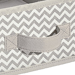 InterDesign Chevron Soft Closet Storage - Hanging Shelf with Two Drawers for Wire Shelving Systems, Taupe/Natural