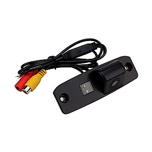 Reverse Rear View Camera, 170° Wide Angle ABS Car Rear View Reverse Parking Camera Fit for Hyundai, Black