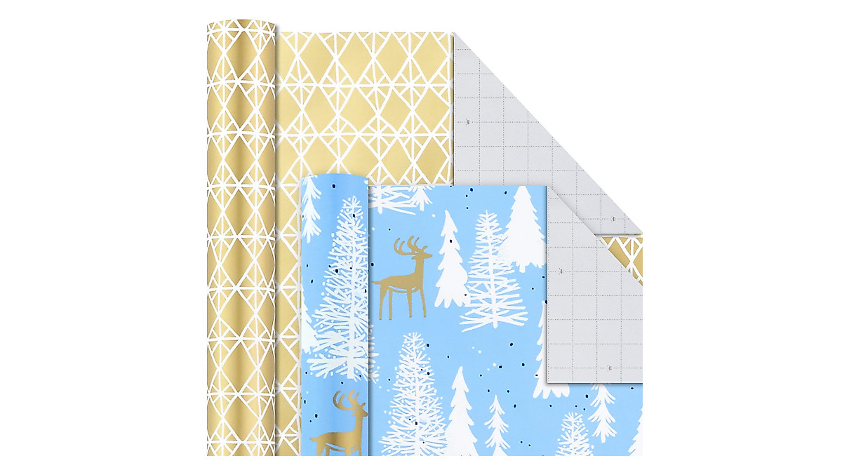 Hallmark Holiday Wrapping Paper Bundle - Quirky Christmas Designs