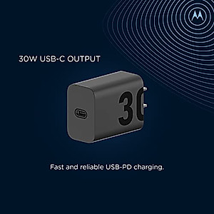 Motorola TurboPower 30 USB-C Charger - No Cable