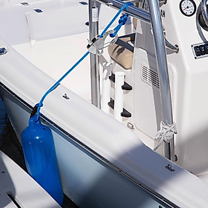 JYINCPED Stainless Steel Boat Fender Clips Quick Release Clips Boat Bumper Buoy Holders for Rail, Clamp on 3/8" – 5/8" Rope for Fastening Fender Lines, Ideal for Docking