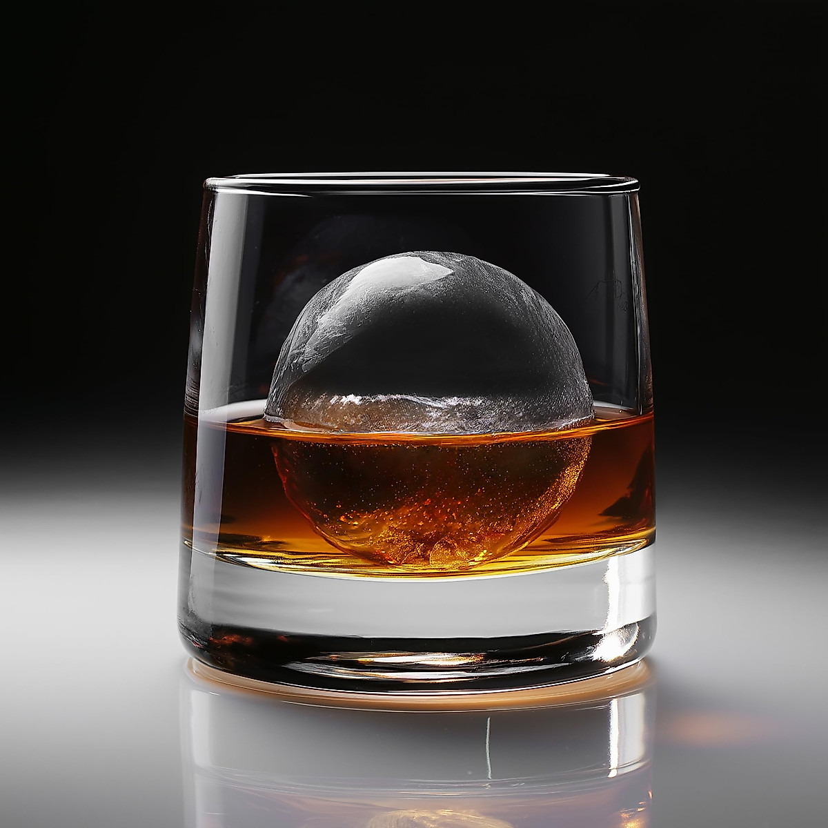 glacio Clear Ice Ball Maker - Crystal Clear 2.4-Inch Ice Spheres - Perfect for Whiskey Enthusiasts and Cocktail Aficionados