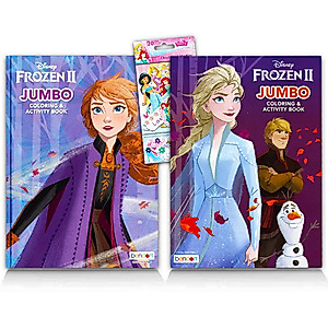 Disney Frozen 2 Coloring Book Set with Over 100 Stickers (Bundle Includes 2 Frozen Coloring Books)