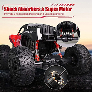 Remote Control Car, 1/12 RC Car Monster Truck 2.4GHz All Terrain Waterproof Racing Car Off-Road RC Crawler Toy Gift for Kids Adults