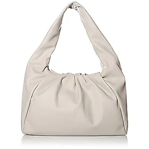 The Drop Women's Janelle Gathered Shoulder Bag, Ice Grey, One Size