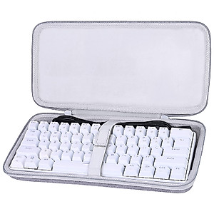 co2CREA Hard Travel Case Replacement for RK Royal KLUDGE RK61 / RK61 Pro/Newmen 60% Wireless Bluetooth Wired 60% Mechanical Gaming Keyboard
