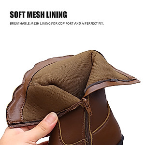 WOWHAH Kids Boys Girls Cowboy Boots, Cowgirl Boots for Girls Western Boots(Toddler/Little Kid/Big Kid)(WH808-Brown-2)