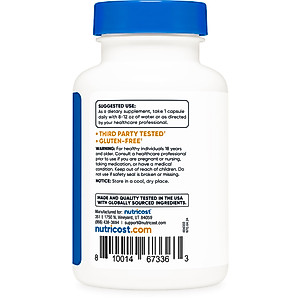 Nutricost Lithium Orotate 5mg, 120 Capsules - Veggie Caps, Non-GMO, Gluten Free