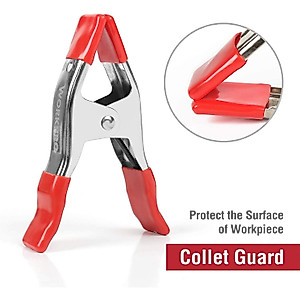 WORKPRO W032008 Steel Spring Clamp, Heavy-Duty, 3-In., Non-Marking PVC Coated (Single Pack)