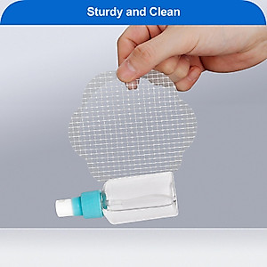 25pcs Disposable Drain Covers Mesh Stickers,Shower Hair Catchers Sink Strainers,Protector for Bathroom,Tub,Flat,Sinks,Strainer,Bath 4 inch HeipokLife