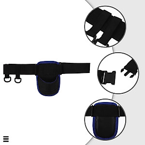 BESPORTBLE Fishing Belt Waist Support Fishing Rod Holder Leash Holder Fishing Holding Belt Fishing Pole Waist Holder Belt Holder Fishing Wading Belt with Hook Polyester Belly Top