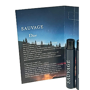 Dior Christian SAUVAGE MEN Sample Perfume PARFUM Vial 1 ml /0.03 oz - 3 PCS