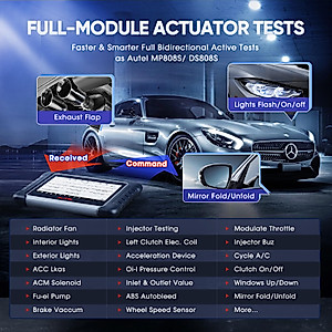 Autel MaxiCOM MK808BT PRO Scanner: 2024 Full Bidirectional Tool Level-up of MK808S MX808S MK808Z MK808, OS 11, 4G+64G 2.4G&5G WIFI, Active Test, 28+ Service, All Sys Diagnostics AutoAuth BT506 Support