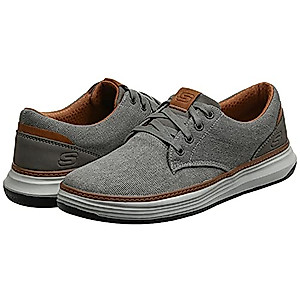 Skechers mens Skechers Men s Moreno Canvas Oxford Shoe, Beige (Tpe 578), 11 Wide US