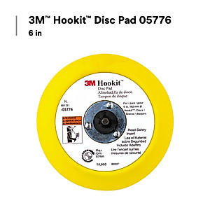 3M 05776 Hookit Disc Pad, 6 inch