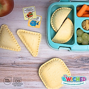 Savoychef Sandwich Cutter and Sealer - Uncrustables Sandwich Maker - Cut and Seal - Great for Lunchbox and Bento Box - Boys and Girls Kids Lunch - Circle, Square, Triangles