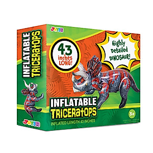 JOYIN 43" Triceratops Inflatable Dinosaur Toy for Party Decorations, Birthday Party Gift for Kids and Adults