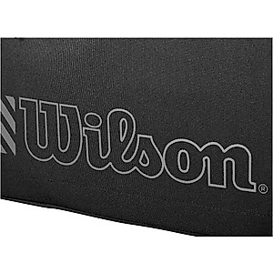 Wilson Night Session Tour 12PK Racket Bag Racket, Adult Unisex, Black/Reflective/ (Multicoloured), One Size, Black/Reflective/ (Multicolor), One Size, Sport