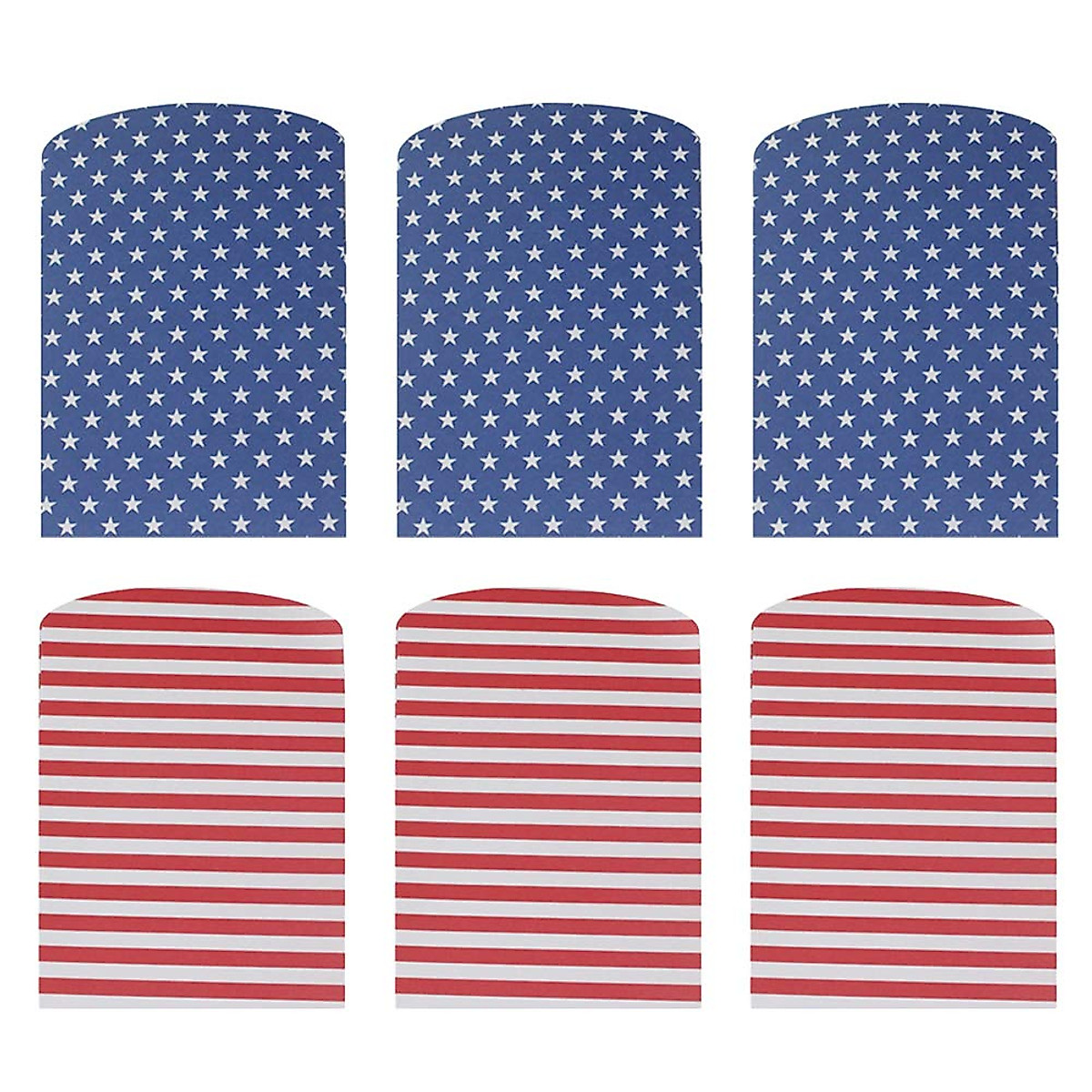 48pcs American Flag Candy Bags Disposable Party Flatware Organizers Americana Decor Paper Cutlery Pouches Fork Dinner Table Decor Cutlery Pocket Utensils Dining Table Travel